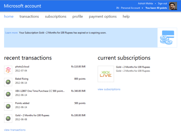 Microsoft Account Billing Information Microsoft Account Billing Information