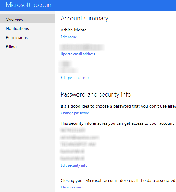 Microsoft Account Billing Information Microsoft Account Billing Information